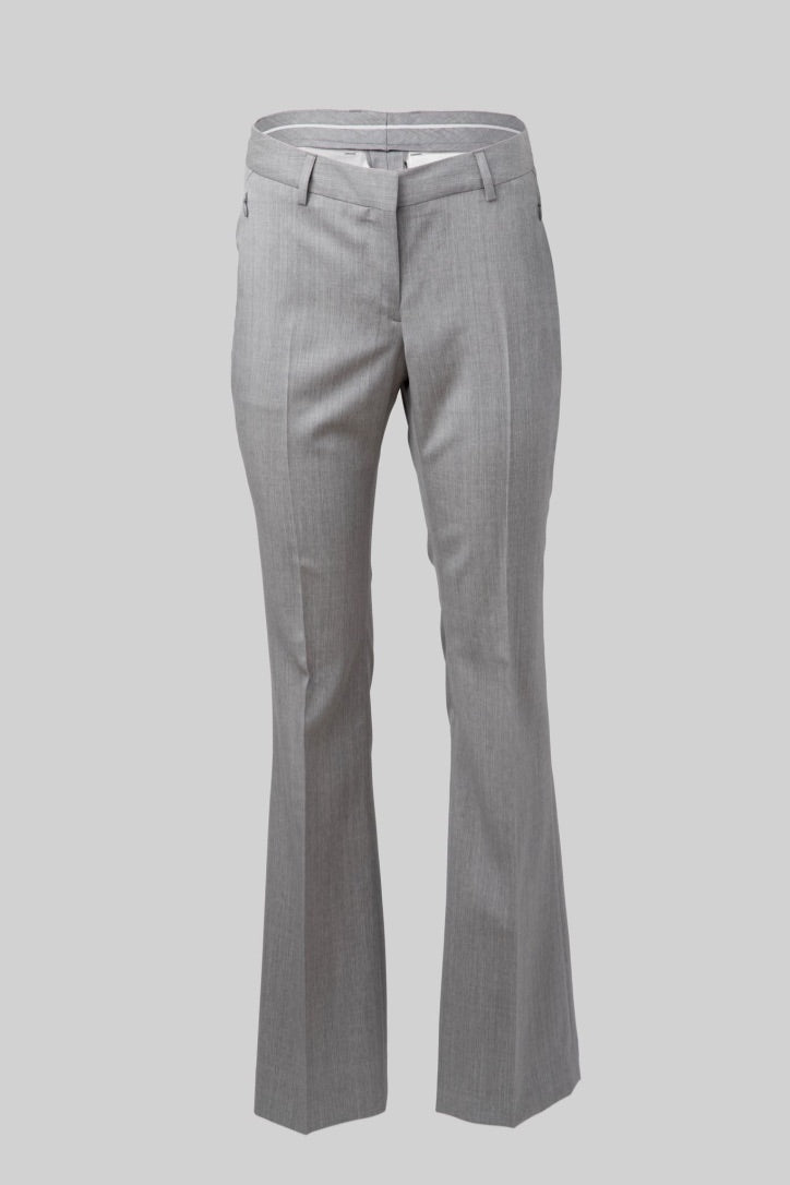 Flare Trouser - Platinum Grey Mélange – Midnight Oil